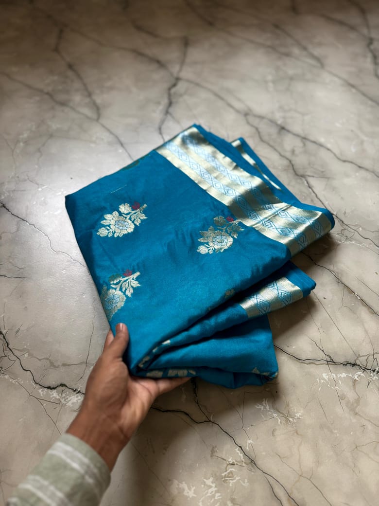 Banarasi Kataan Silk Saree – Satyabhame Studio